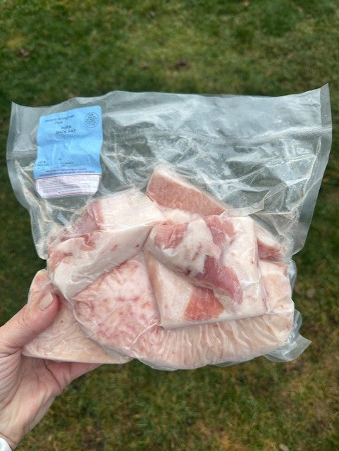 Pork Back Fat – Bacon's Homegrown Pork